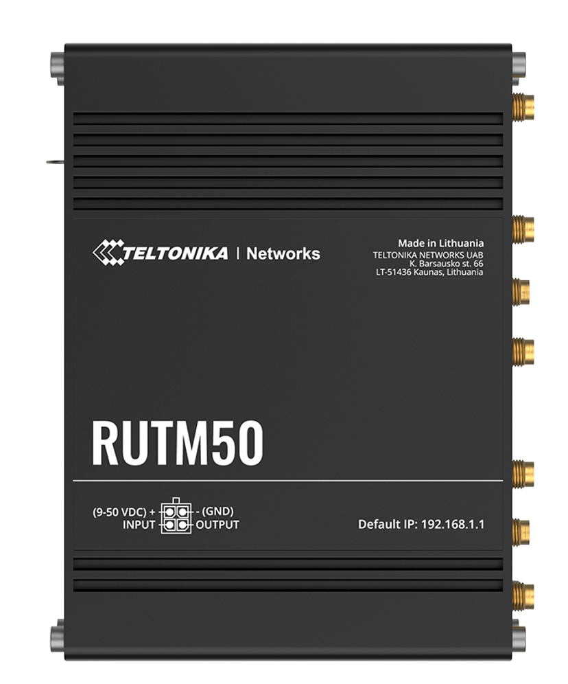 Teltonika RUTM50 5G Trådlös Industriell Router US (RUTM50000000)