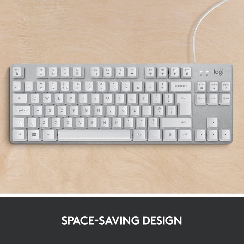 Logitech K835 Tkl Mechanical Keyboard Silver/White (920-010033)