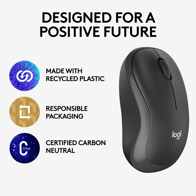 Logitech M240 for Business Trådlös RF + Bluetooth (910-007182)