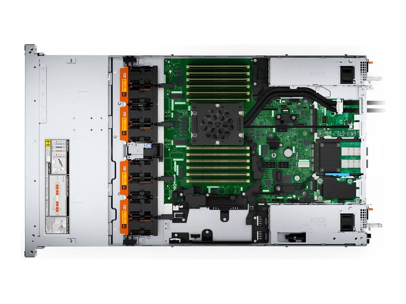 Dell PowerEdge R6615 palvelin 480 GB Teline ( 1U ) AMD EPYC 9124 3 GHz ...