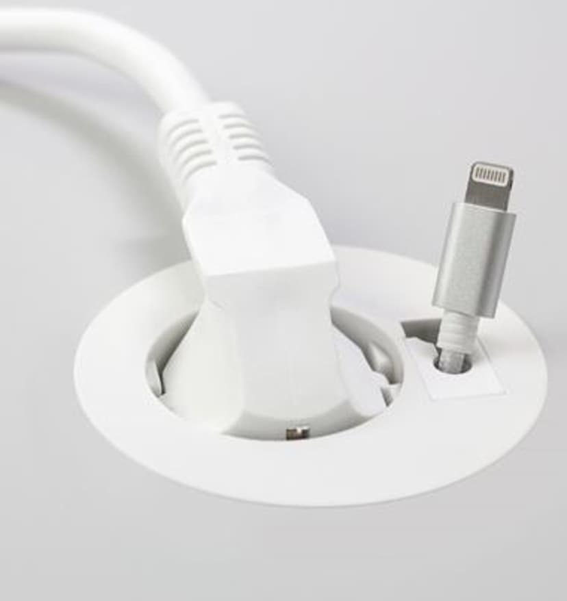 Forming Function Powerdot MIDI 1xPower 1xCable-Throughs White (935-PM60W)