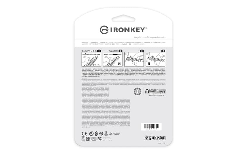 Kingston Ironkey Keypad 200 16GB USB Type-A Blå (IKKP200/16GB)