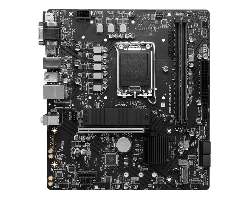 MSI PRO B760M-G DDR4 LGA 1700 micro ATX Moderkort (PRO B760M-G DDR4)