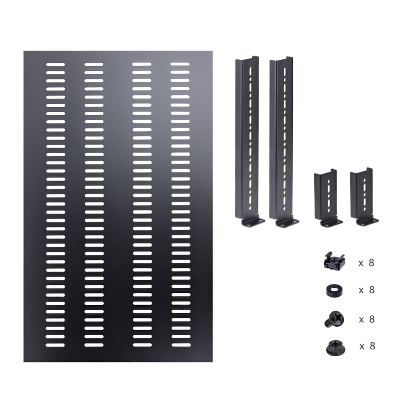 Startech 1U Adjustable Mount Depth Heavy Duty Vented Rack Mount Shelf ...