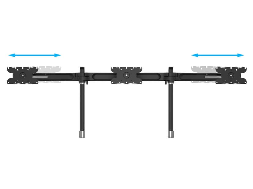 Multibrackets M VESA Desktopmount Triple Stand Expansion Kit ...