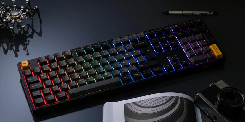 AKKOGEAR 5108B Plus-S Black/Gold Ledning & Trådløs Akko V3 Lavender ...