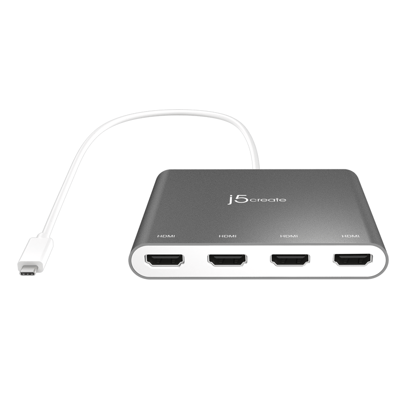 J5 Create JCA366-N USB-C to 4-Port HDMI Multi-Monitor Adapter (JCA366-N)