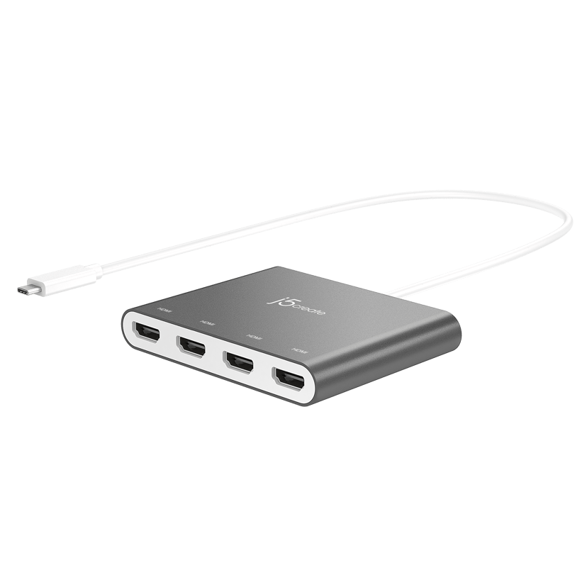 J5 Create JCA366-N USB-C to 4-Port HDMI Multi-Monitor Adapter (JCA366-N)