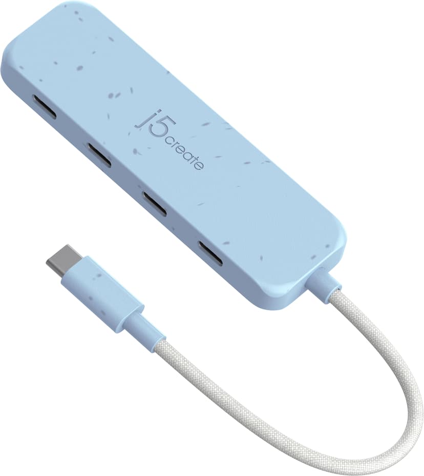 J5 Create Eco-Friendly USB-C to 4-Port Type-C Gen 2 Hub USB-C 3.2 Gen 1 ...