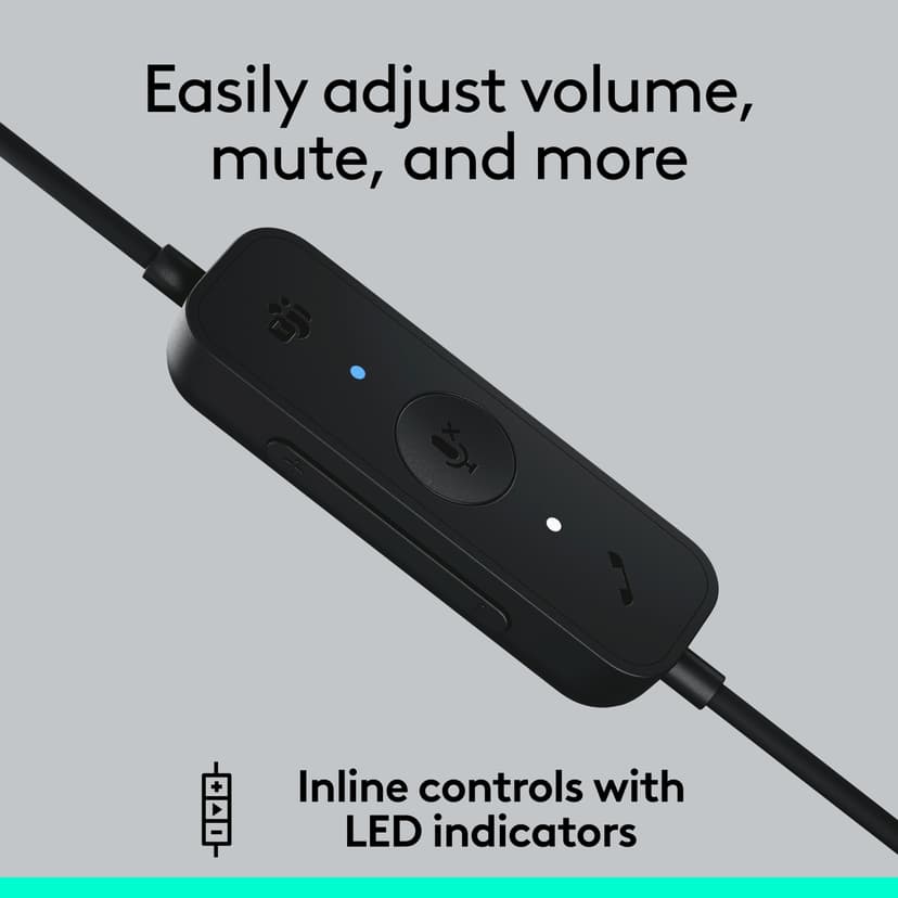 Logitech H570e for Teams Mono USB-C USB Type-C Sort Microsoft Teams ...