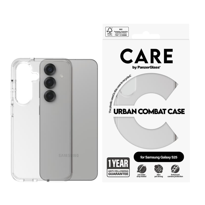 Panzerglass CARE Urban Combat Case Samsung Galaxy S25 Transparent ...