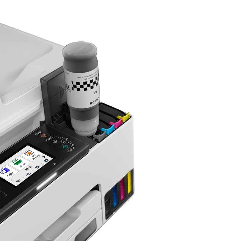 Canon Maxify Mega Tank GX2050 EB2 A4 MFP + 2 Ekstra Sorte Blækpatroner ...