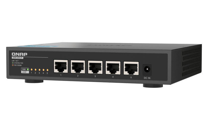 QNAP QSW-3205-5T 5-Port 10 Gigabit Switch (QSW-3205-5T)