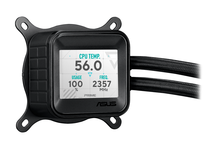 ASUS Prime LC 360 A-RGB LCD AiO vattenkylare Svart (90RC00Z1-B0EAY0)