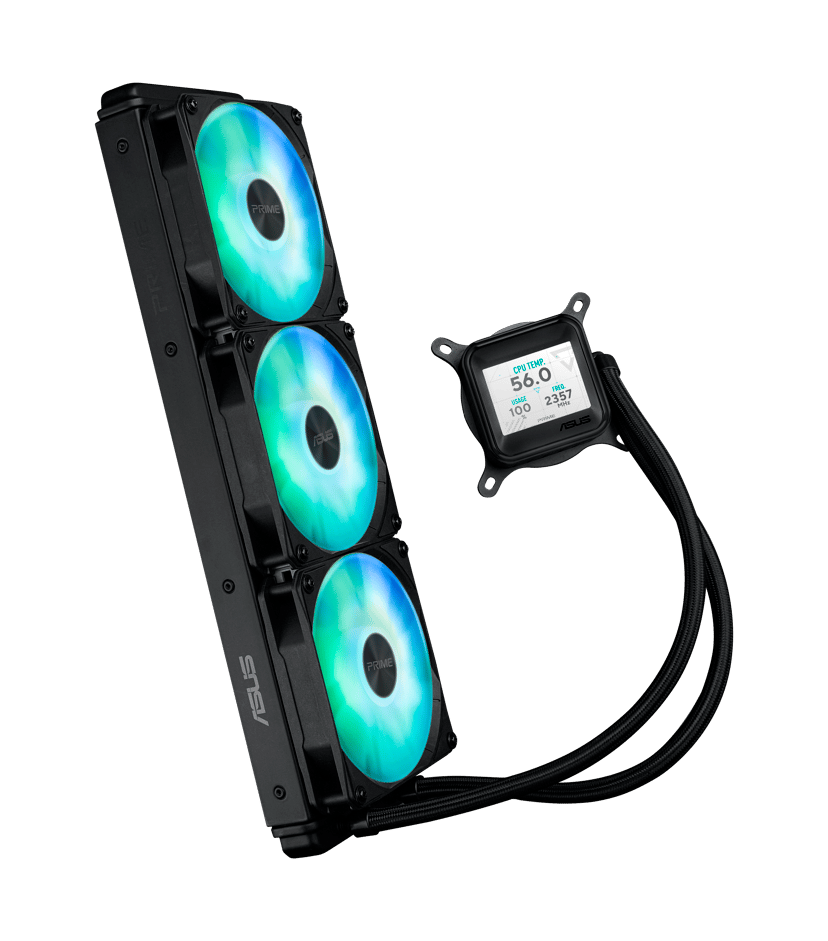 ASUS Prime LC 360 A-RGB LCD AiO vattenkylare Svart (90RC00Z1-B0EAY0)