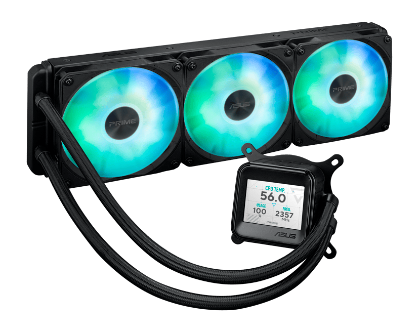 ASUS Prime LC 360 A-RGB LCD AiO væskekjøler Sort (90RC00Z1-B0EAY0)