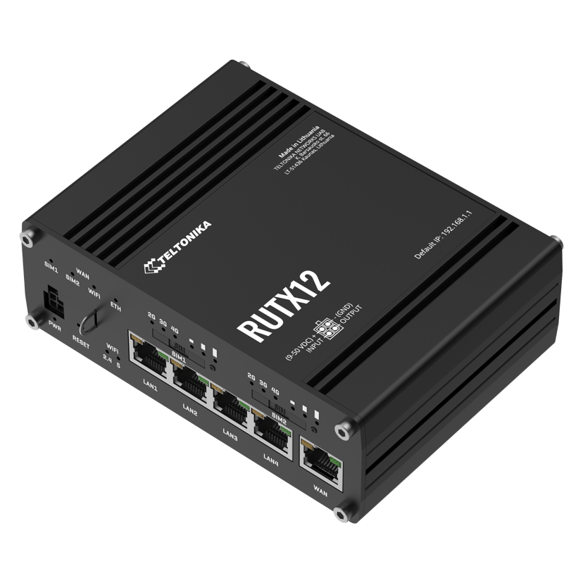 Teltonika RUTX12 Dual LTE CAT 6 Router (RUTX12000000)