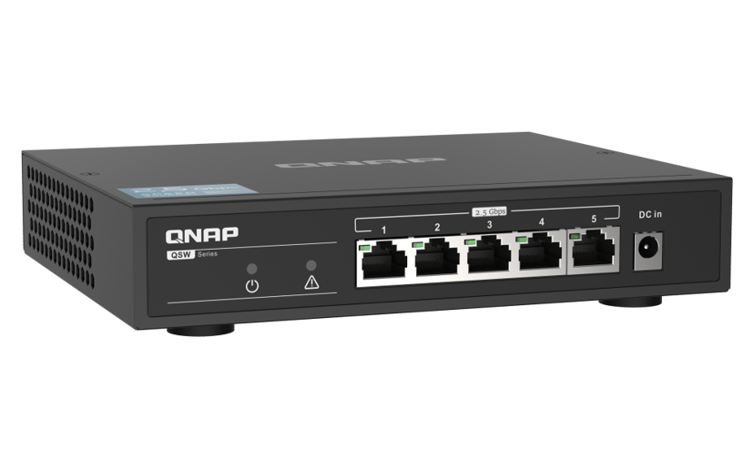 QNAP TS-673A 6-Bay Desktop NAS + 5-Port 2.5G Switch (TS-673A-SW5T)