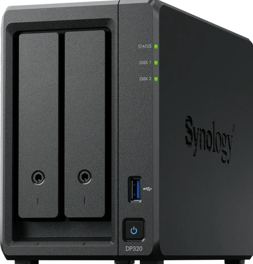 Synology DP320 NAS/storage server Desktop R1600 8 GB Black (DP320)