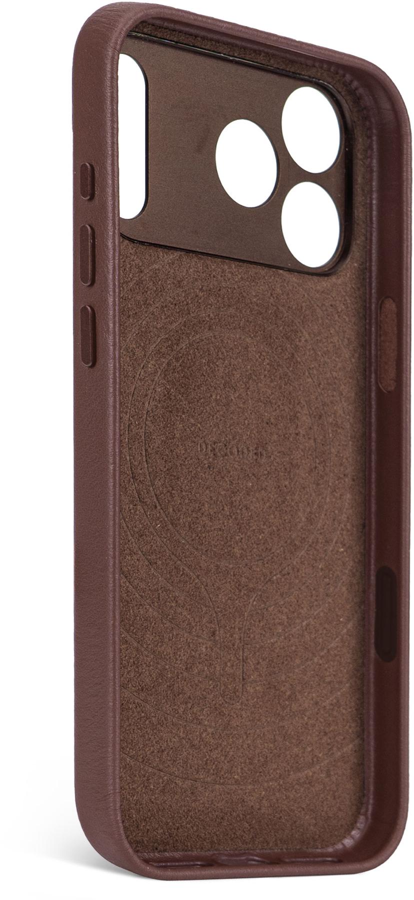 Decoded Leather Backcover iPhone 17 Pro Ruskea (D26IPO17PBC1CN)