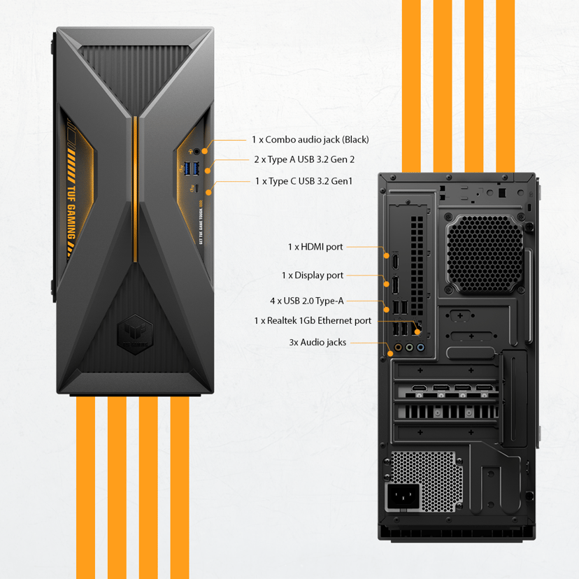 ASUS ROG T500 Core i5 32GB 1024GB RTX 5060 (T500MV-13420H407W )