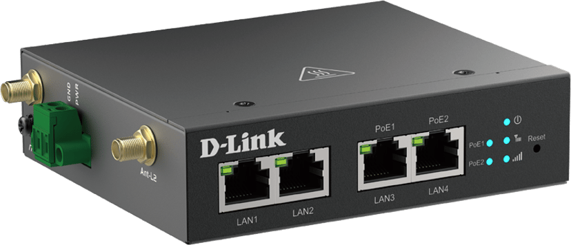 D-Link DWM-314-TP/B 4G LTE M2M VPN PoE+ Industrial Router (DWM-314-TP/E)