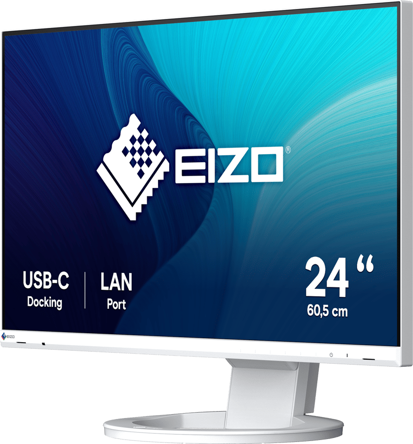 EIZO FlexScan EV2490-WT LED display 60.5 cm (23.8") 1920 x 1080 pixels Full HD White - (Kuppvare ...