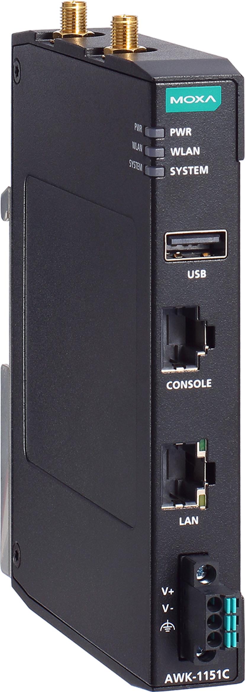 Moxa AWK-1151C-US WLAN-tilkoblingspunkt 400 Mbit/s Sort (AWK-1151C)