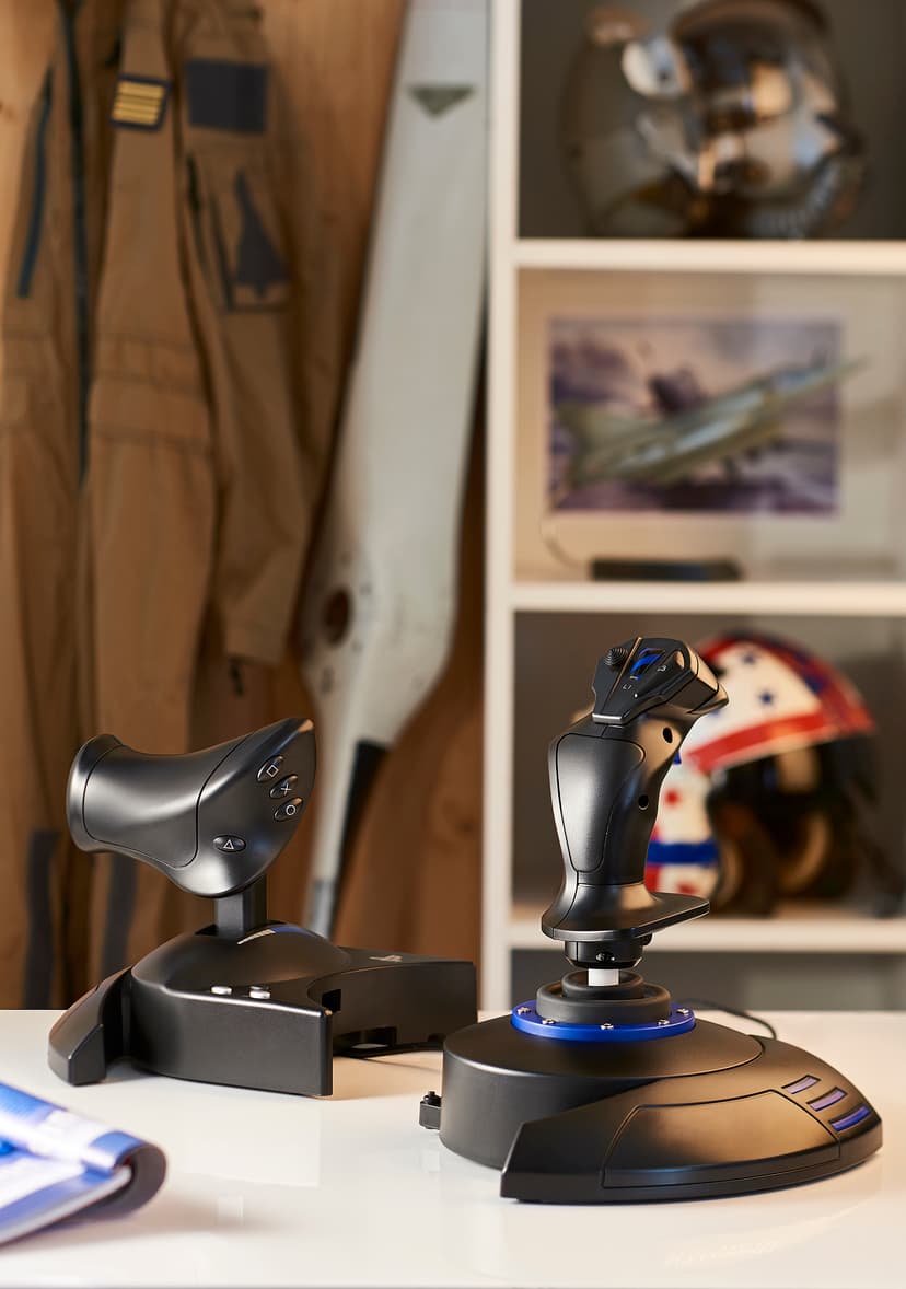Thrustmaster T.Flight Hotas 4 Sort, Blå USB Joystick/Styrepinne ...