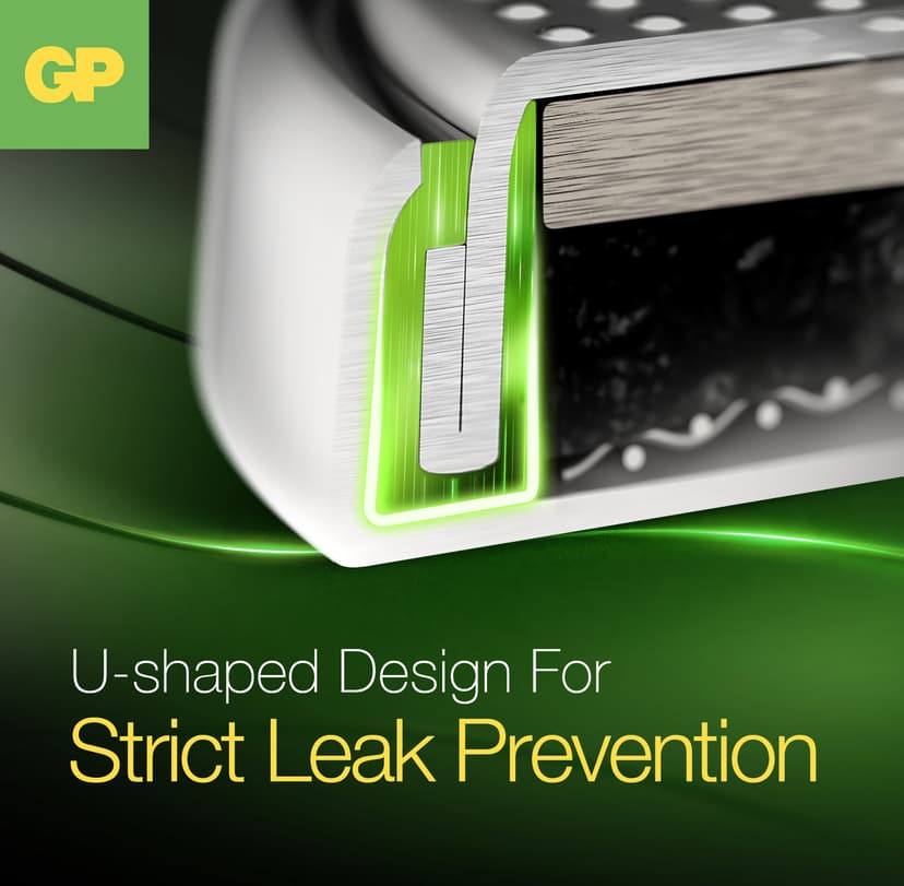 GP Ultra Plus litiumknappcellsbatteri CR2032, 4-pack (103399)