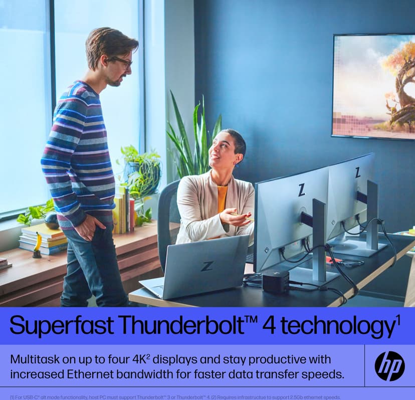 HP Thunderbolt Dock G4 280W with Combo Cable - (Löytötuote luokka 2 ...
