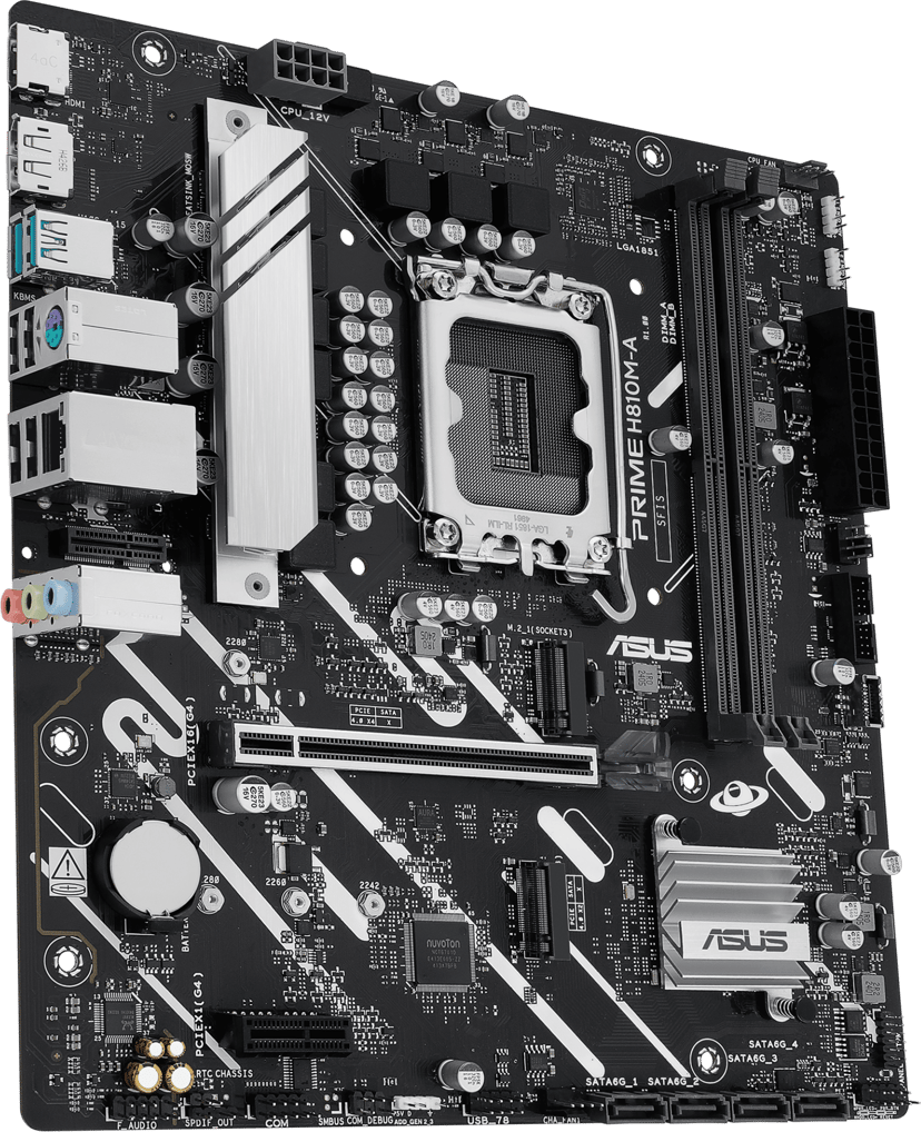 ASUS PRIME H810M-A-CSM Intel H810 LGA 1851 (Socket V1) mikro ATX LGA ...