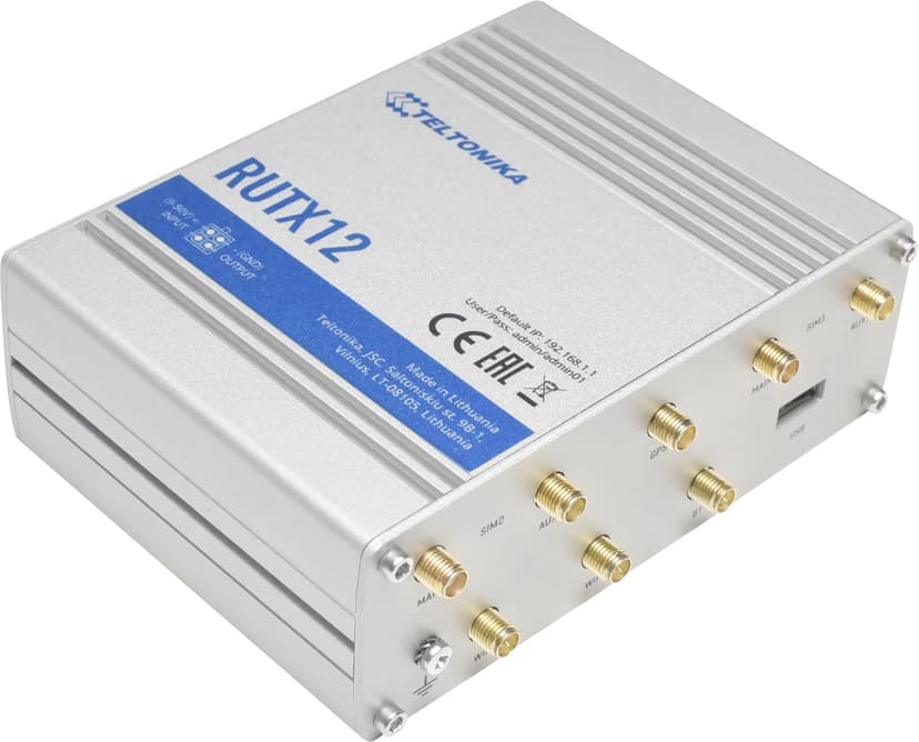 Teltonika RUTX12 Dual LTE CAT 6 Router (RUTX12000000) | Dustin.dk