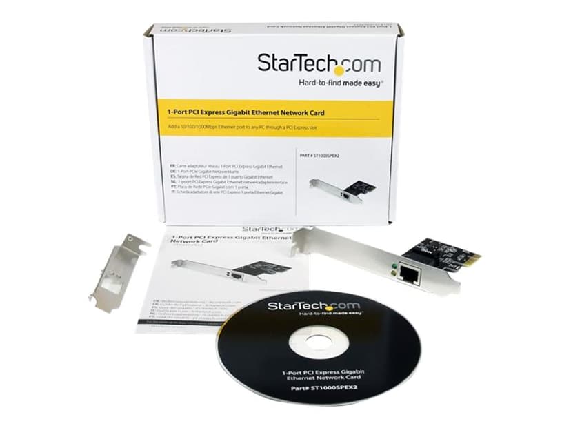 Startech 1 Port PCIe Gigabit Network Server Adapter NIC Card (ST1000SPEX2)