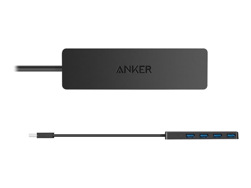 Anker 4-port Usb 3.0 Ultra Slim Data Hub USB 3.2 Gen 1 (3.1 Gen 1) Type-A USB 3.2 Gen 1 (3.1 Gen ...