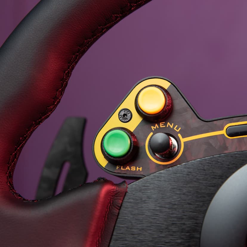 Moza Racing RS Steering Wheel - D-Shape Leather Version (RS023)