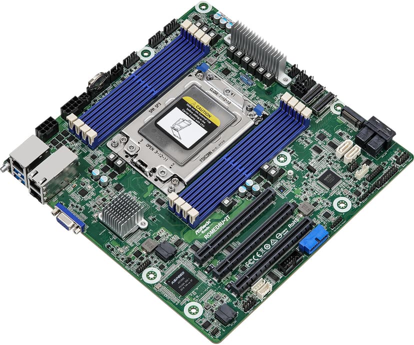 ASRock Rack ROMED8U-2T Socket SP3 (LGA4094) Motherboard Micro-ATX ...