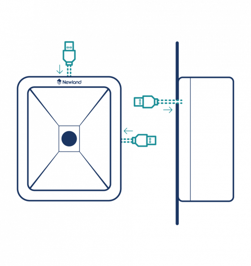 Newland FR27 URCHIN 2D CMOS Incl 1.5m USB Cable (NLS-FR2780-B-20)