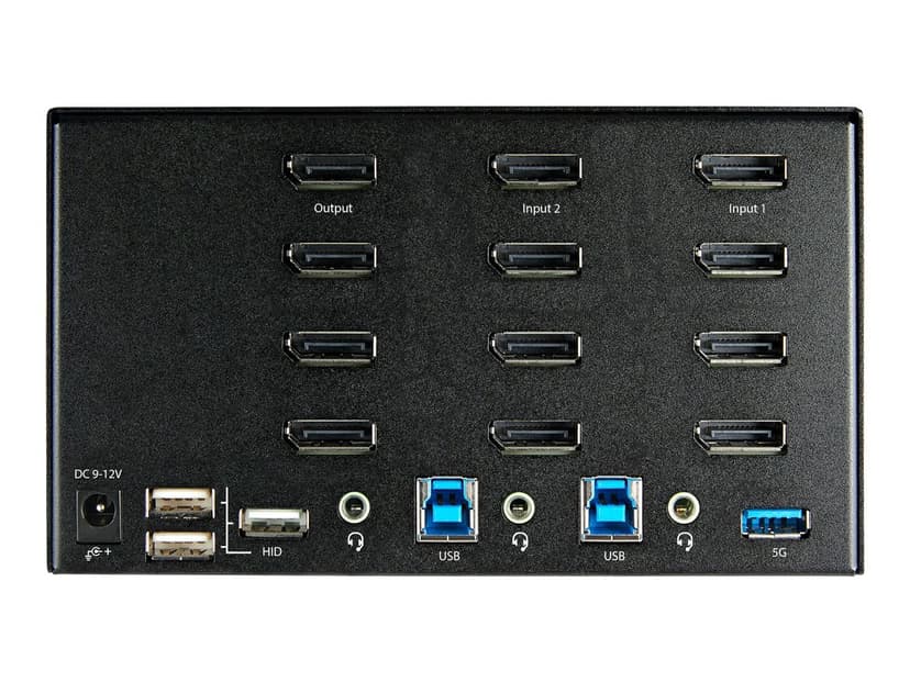 Startech 2-Port Quad Monitor DisplayPort KVM Switch (SV231QDPU34K)