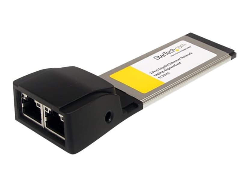 Startech Dual Port ExpressCard Gigabit Laptop Ethernet NIC Network ...