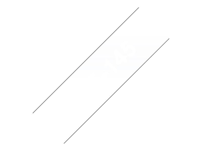 Brother Teippi 18 mm TZe-145 valkoinen/läpinäkyvä (TZE145)