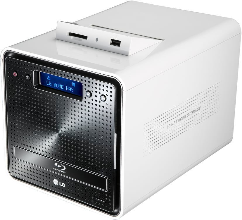 LG N2b1dd2 Nas 2-Bay 2TB Blu-Ray Gigabit (2X1TB) | Dustin.dk