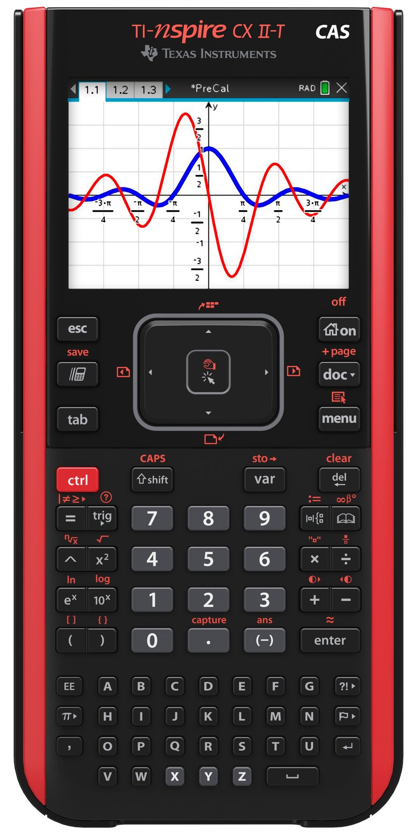 Texas Calculator TI-Nspire CX II T CAS + Ohjelma | Dustinhome.fi