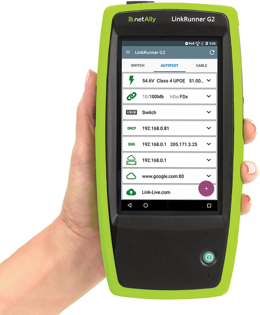 Netally LinkRunner G2 Smart Network Tester | Dustin.fi