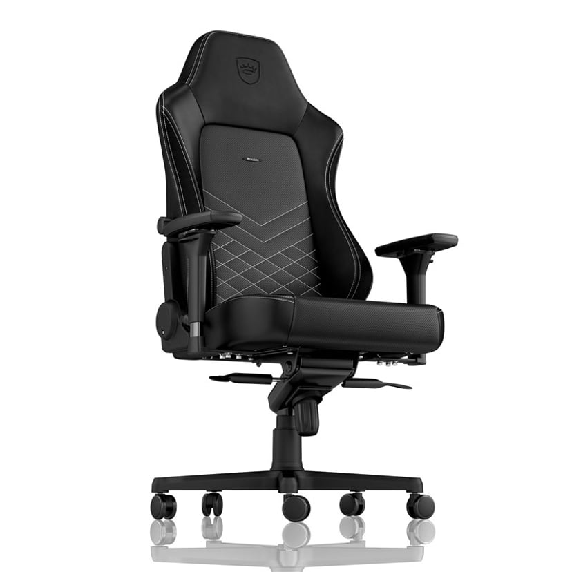 Noblechairs Hero Gaming Stol - Svart/Platinum-Vit | Dustin.se