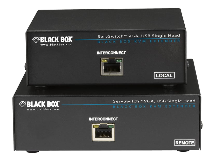 Black Box Servswitch Brand Catx USB KVM Extender, Single-Head VGA, With Serial And Audio | Dustin.se
