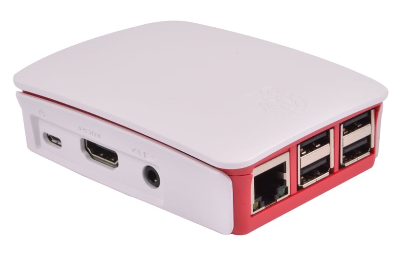 Raspberry Pi Case for Raspberry Pi 3 B Red/White | Dustin.se