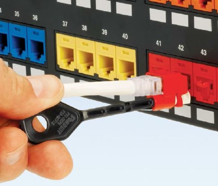 Direktronik RJ45 Cable Lock 10-pack Red | Dustin.no