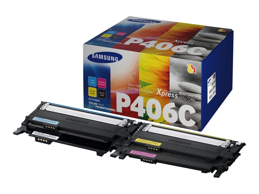 HP Samsung Toner Kit Value Pack (BK/C/M/Y) CLT-P406C | Dustin.se