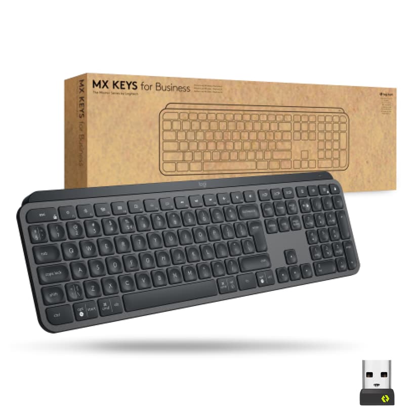 Logitech MX Keys For Business Logi Bolt Nordisk (920-010249) | Dustin.no
